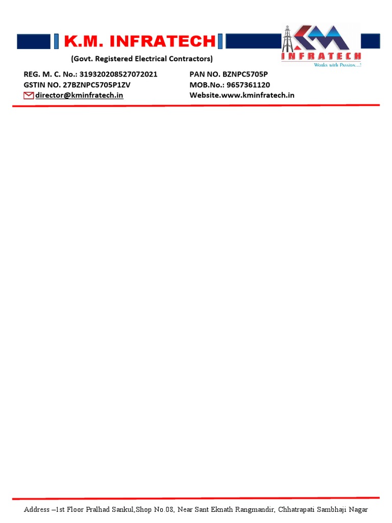 K.M. Infratech | PDF