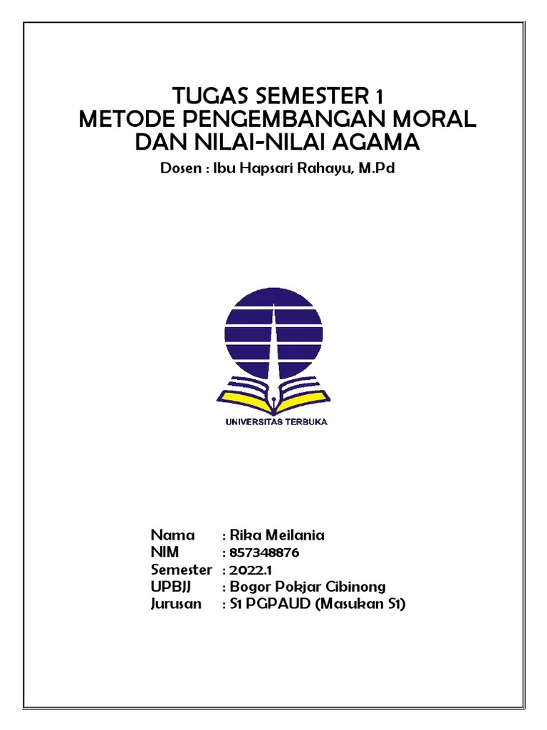 Metode Pengembangan Moral Dan Nilai-Nilai Agama | PDF