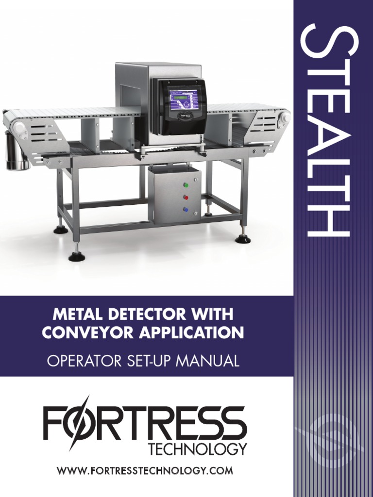 Metal Detector With Conveyor Application: Operator Set-Up Manual | PDF | Menu (Computing) | Safety
