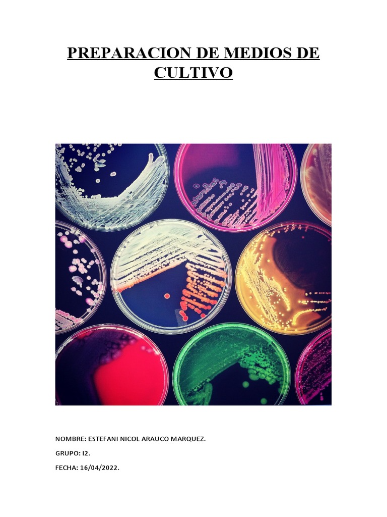 Preparacion de Medios de Cultivo | PDF | Microbiología