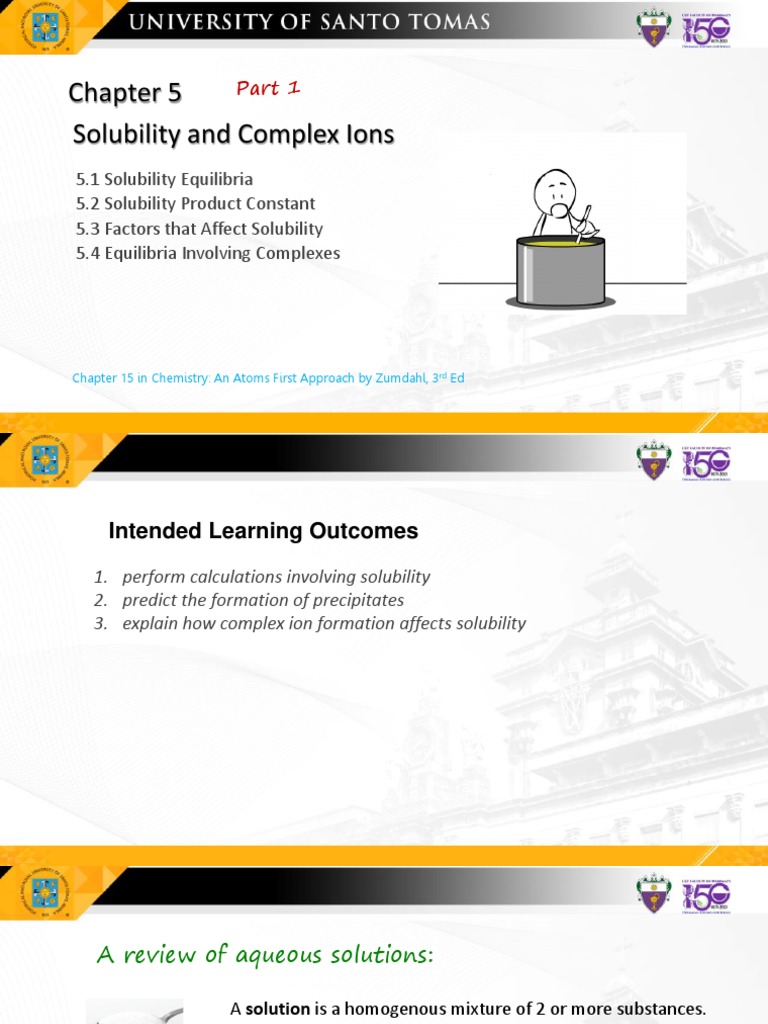 Solubility and Complex Ions | PDF | Solubility | Coordination Complex