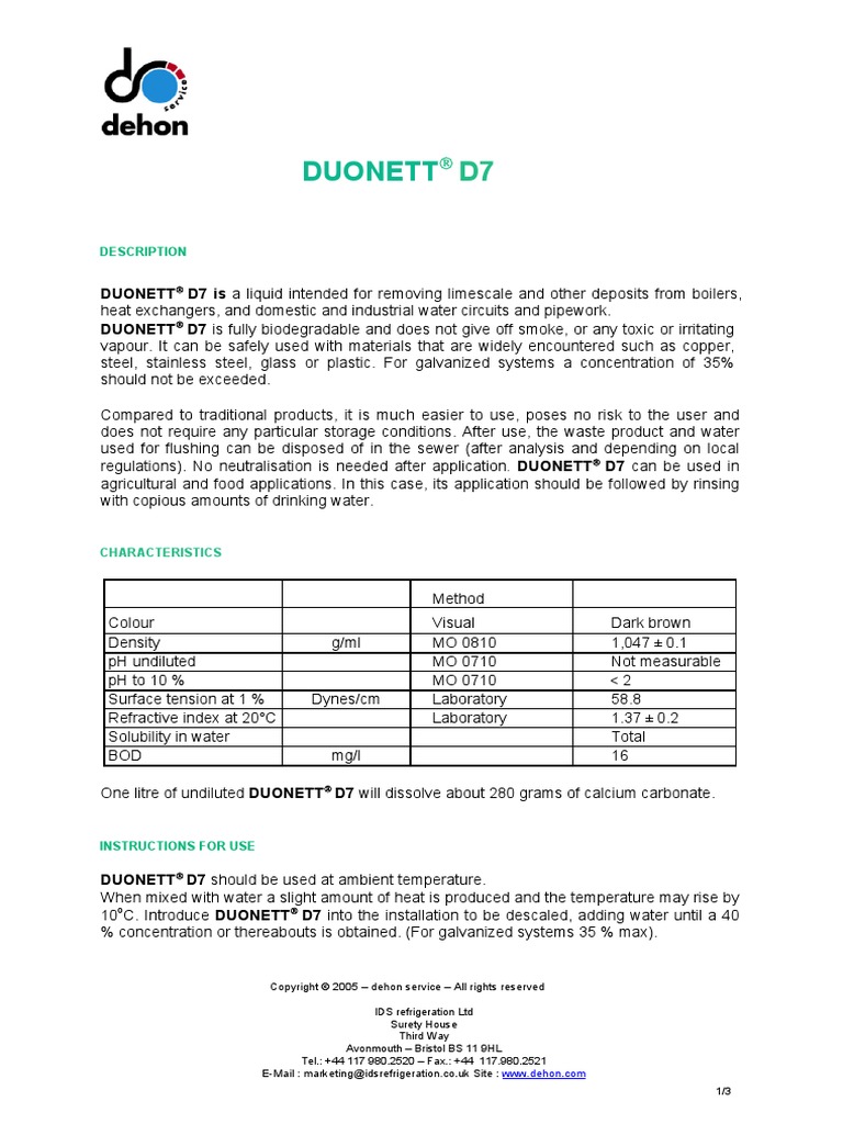 Duonett d7 | PDF