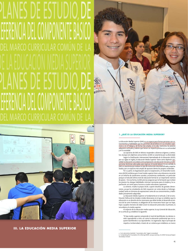 Educación Media Superior en México: Marco Curricular | PDF