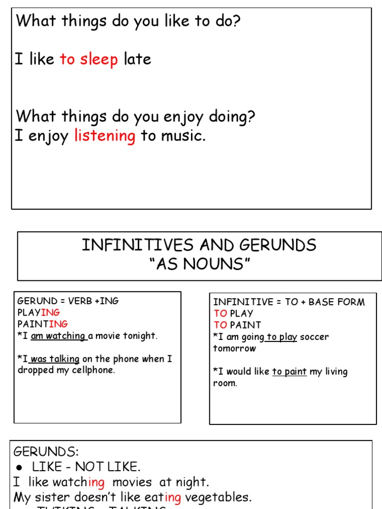 Things People Like and Enjoy Doing | PDF