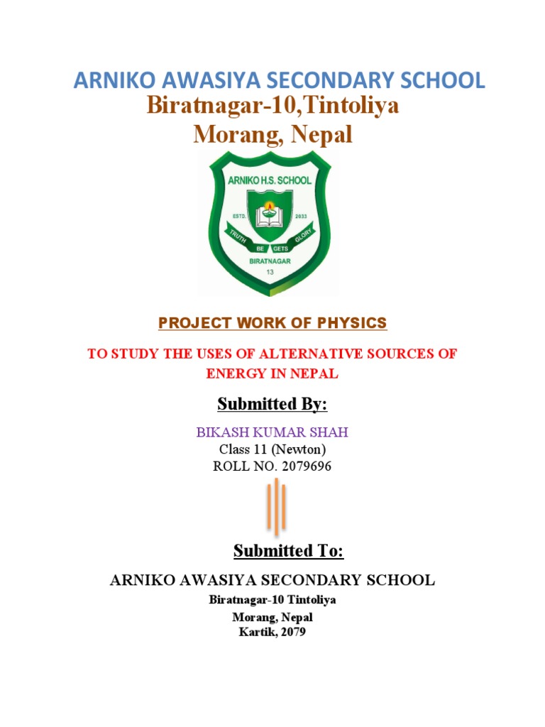 Arniko Awasiya Secondary School: Biratnagar-10, Tintoliya Morang, Nepal ...