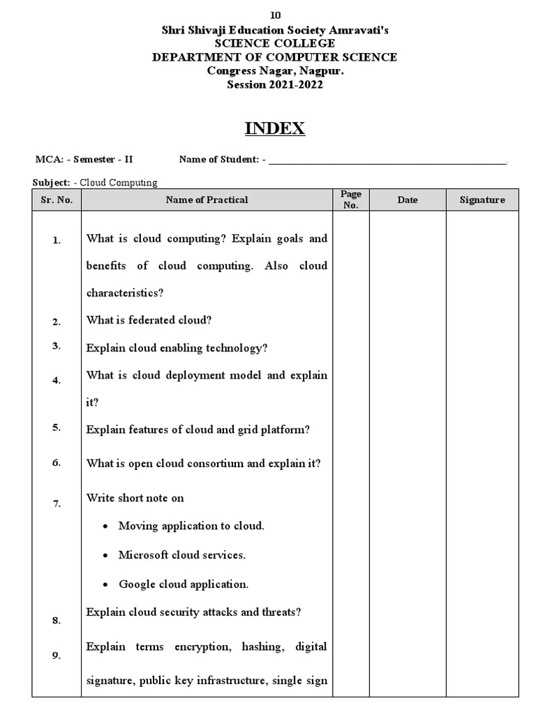 Cloud Computing Index New | PDF