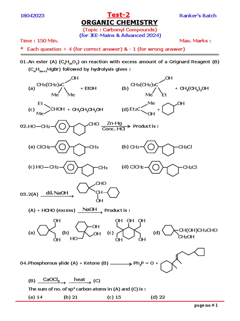 Pdf Rendition 1 Pdf Methyl Group Aldehyde
