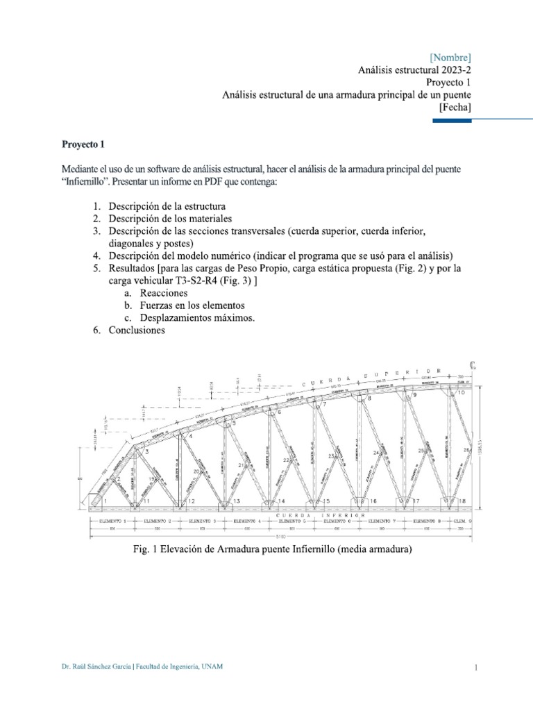Proyecto 1 Analisis Estructural | PDF