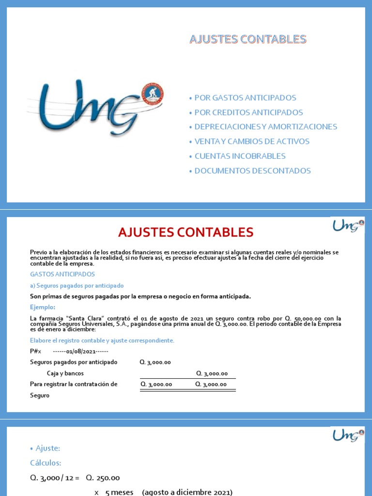 Ajustes Contables | PDF