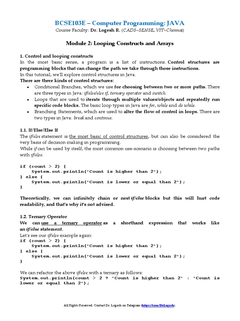 Java Module 2 | Download Free PDF | Data Type | String (Computer Science)