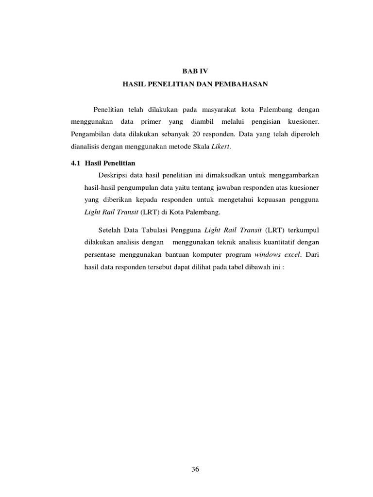 Bab Iv Hasil Penelitian Dan Pembahasan | PDF
