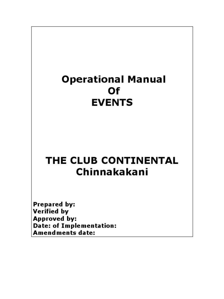 Event Management SOP Overview | PDF | Marketing | Internet