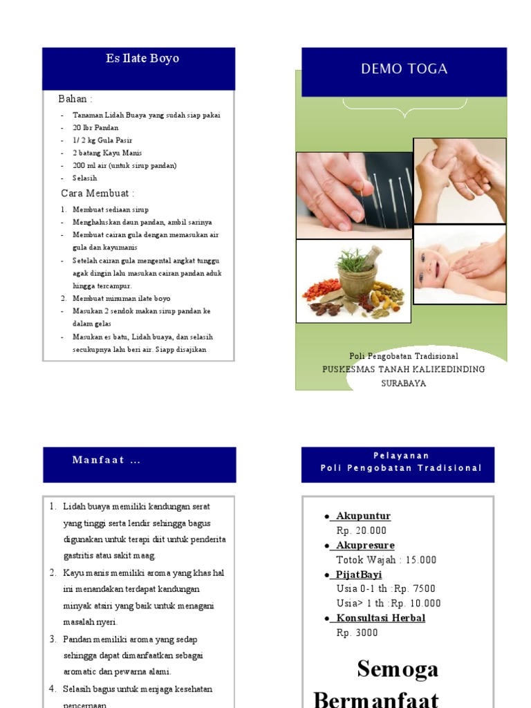 Resep Demo Toga Es Ilate Boyo | PDF