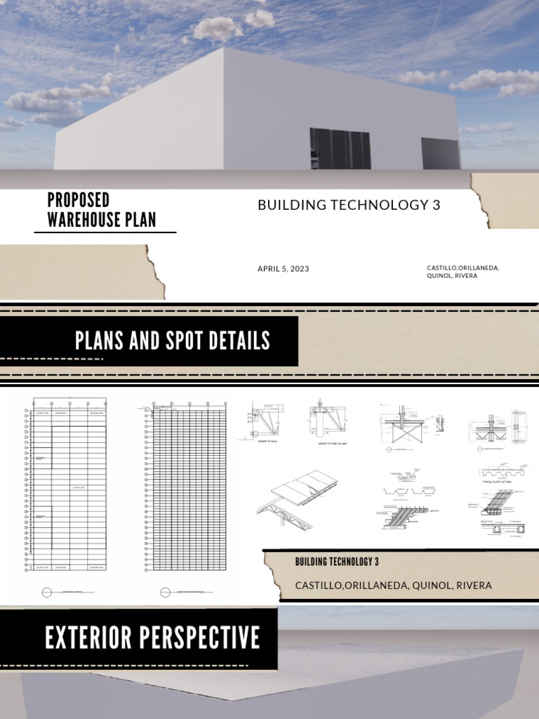 Proposed Warehouse Plan: Building Technology 3 | PDF