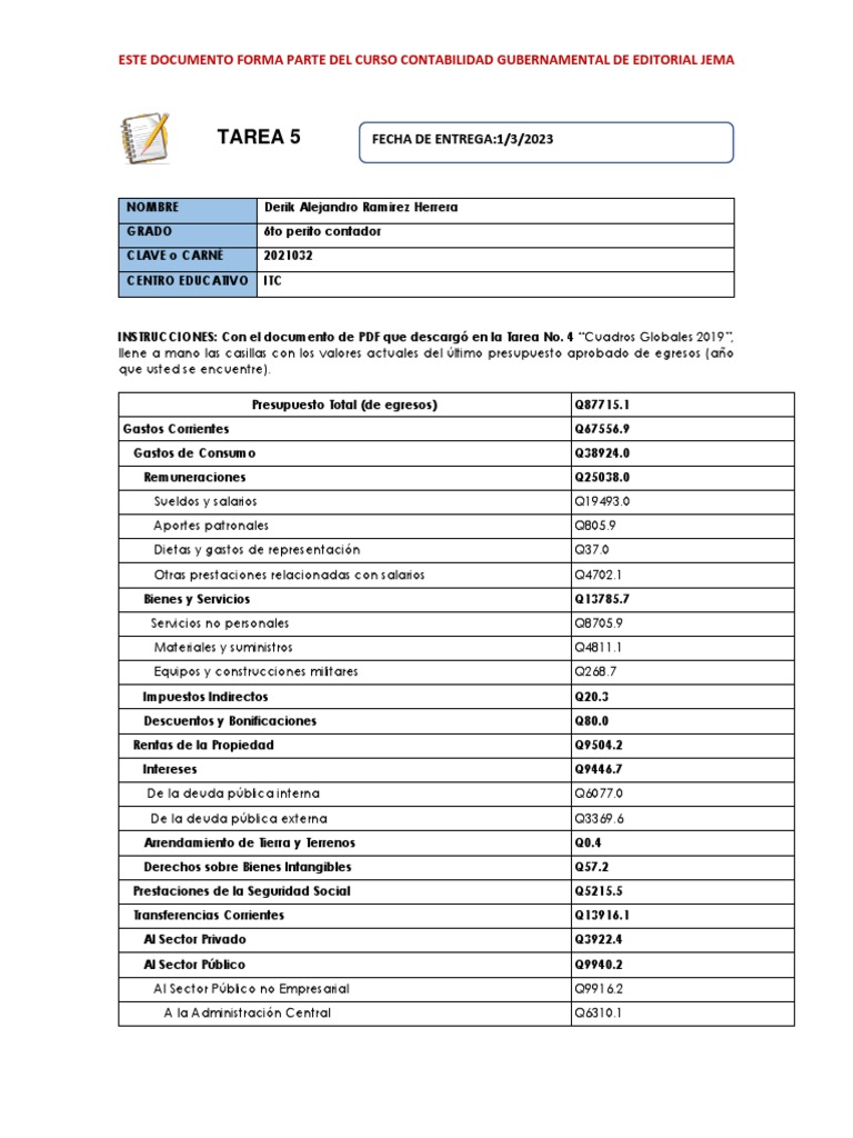 Tarea - 5 - Guber Derik Ramirez | PDF