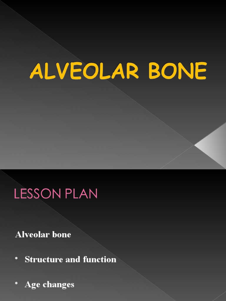 Alveolar Bone | PDF | Bone | Osteoblast
