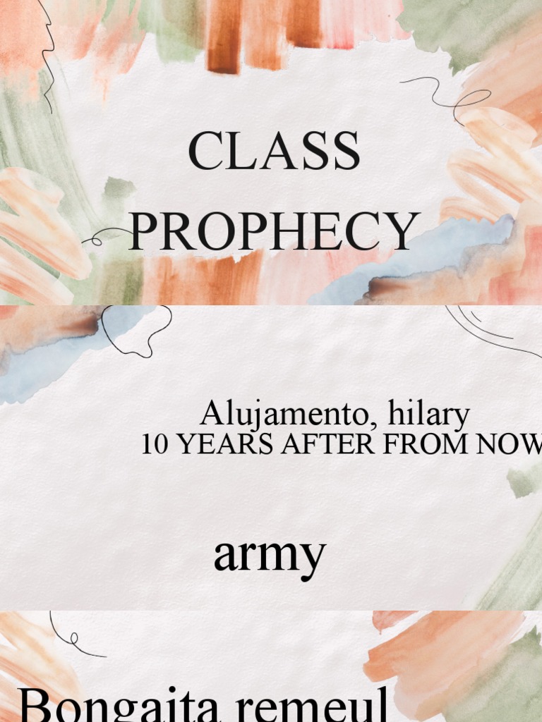 Class Prophecy | PDF