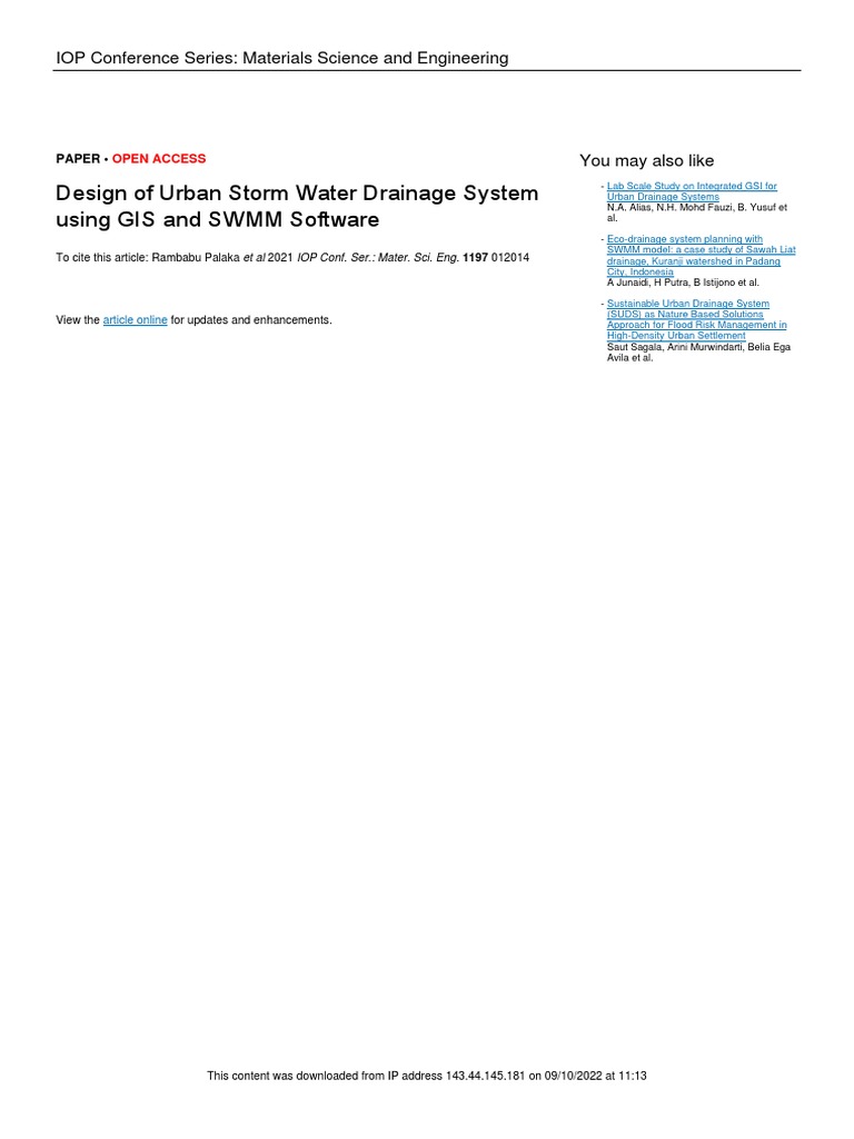 Palaka 2021 IOP Conf. Ser.3A Mater. Sci. Eng. 1197 012014 | PDF | Flood ...