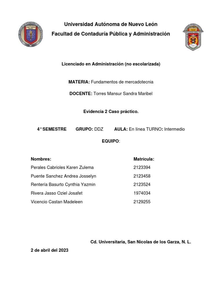 Evidencia 2 - Equipo 7 | PDF