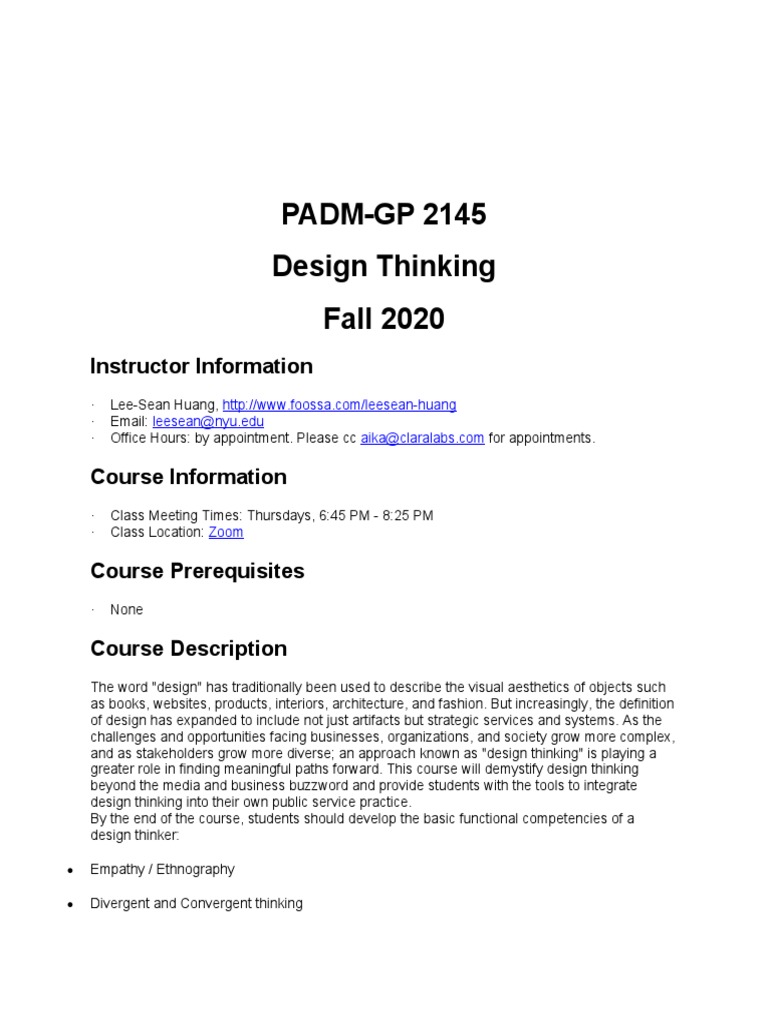 Padm-Gp 2145 001 | PDF | Design Thinking | Thought