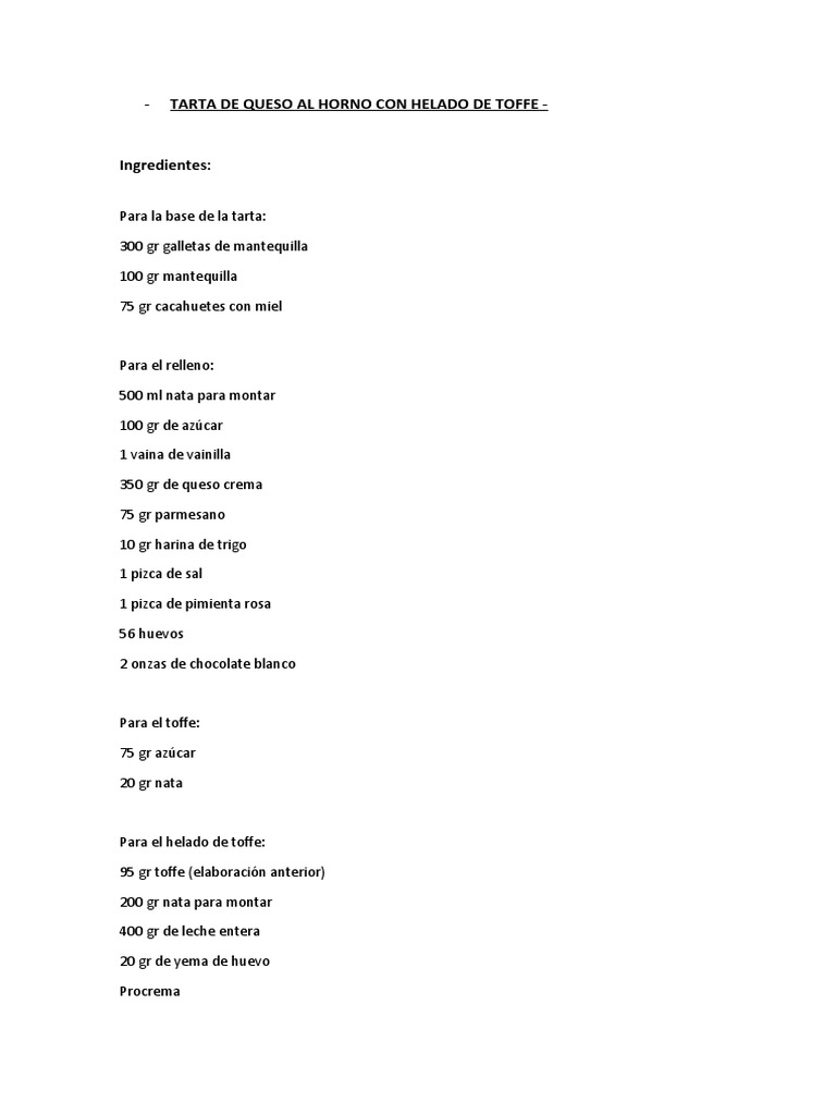 Receta Masterchef | PDF