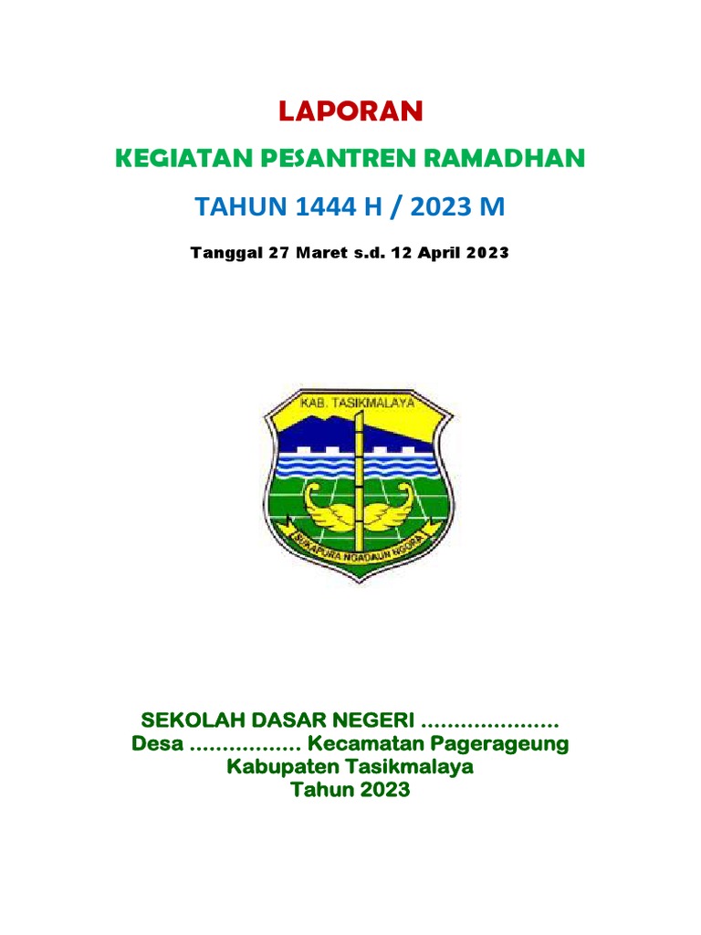 Laporan Pesantren Ramadhan 1444 H | PDF