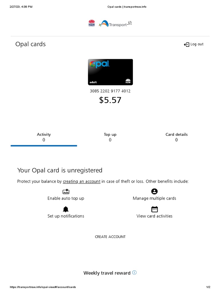 Opal Cards: Protect Your Balance by Creating An Account in Case of ...