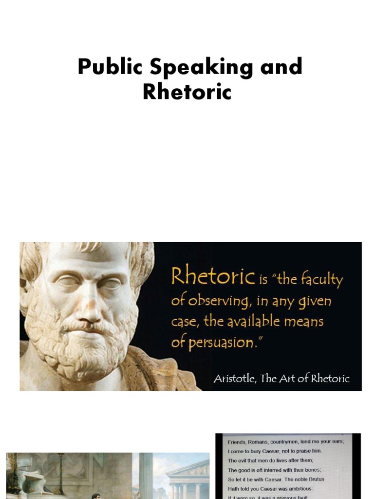 Rhetorical Tools for Persuasive Speaking | PDF | Rhetoric | Public Speaking