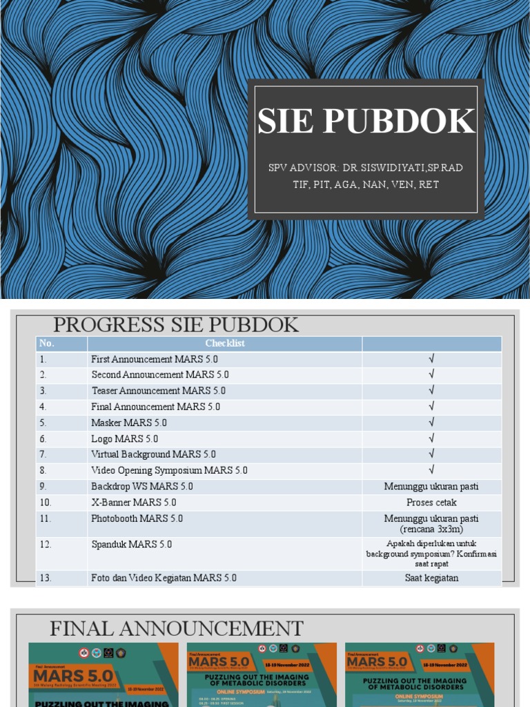SIE PUBDOK Progres | PDF