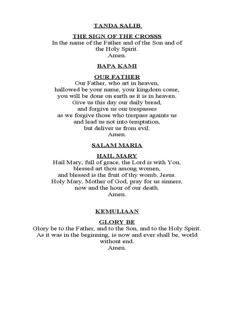 Daily Prayers | PDF | Jesus | Lord's Prayer