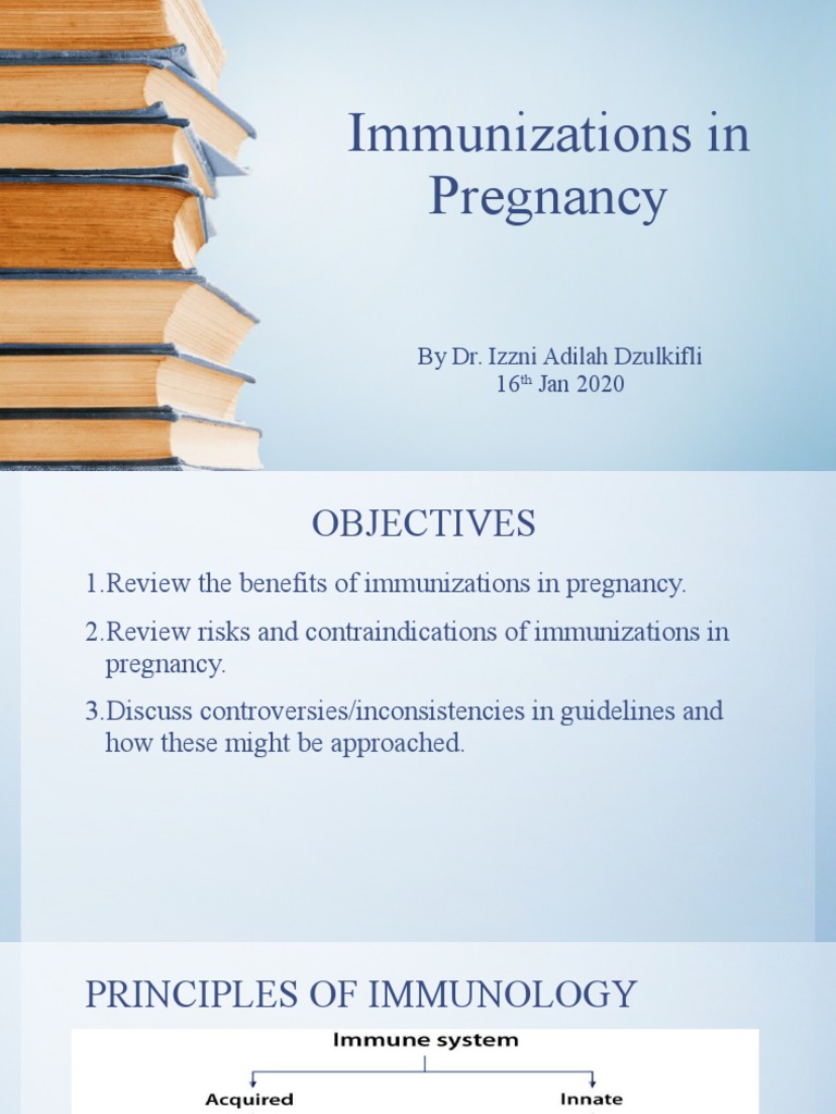 Immunizations in Pregnancy | PDF | Immunity (Medical) | Pregnancy