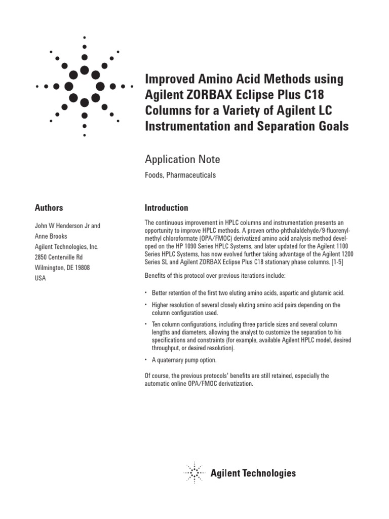 5990 4547en | PDF | High Performance Liquid Chromatography | Chromatography