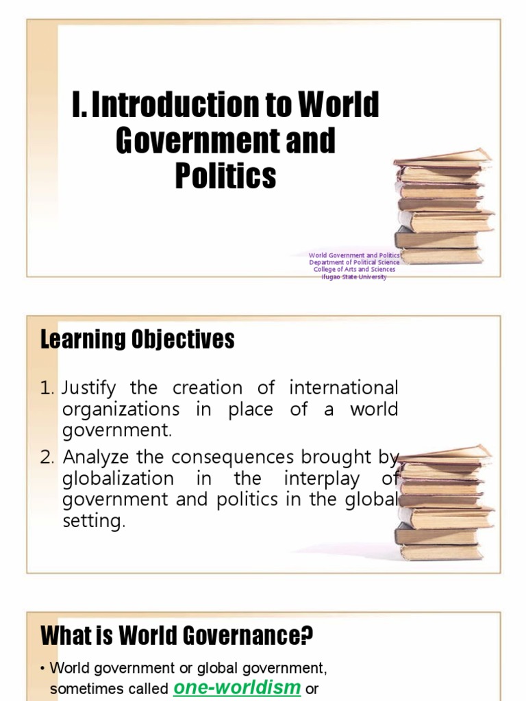 Global Governance vs World Government | PDF | Governance | Global ...