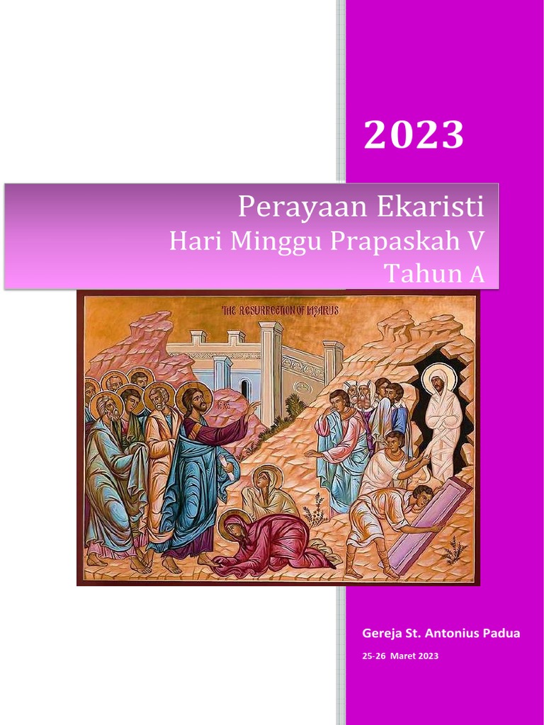 Hari Minggu Prapaskah V - Tahun A 2023 | PDF