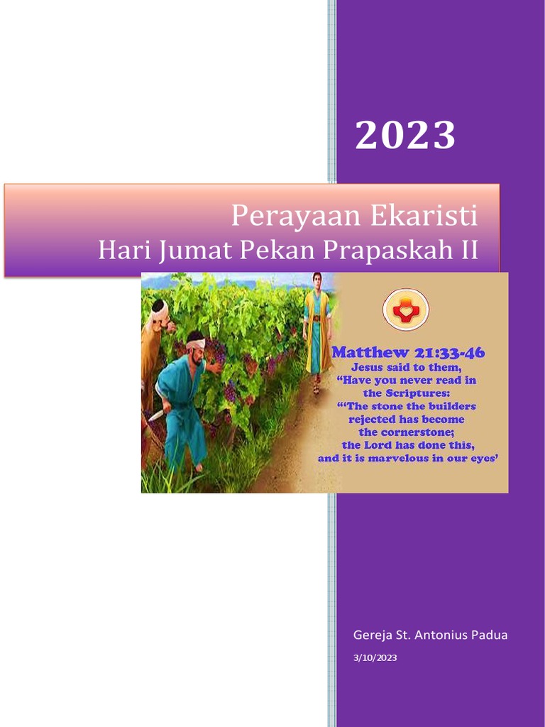 Tata Ekaristi Jumat Prapaskah II 2023 | PDF