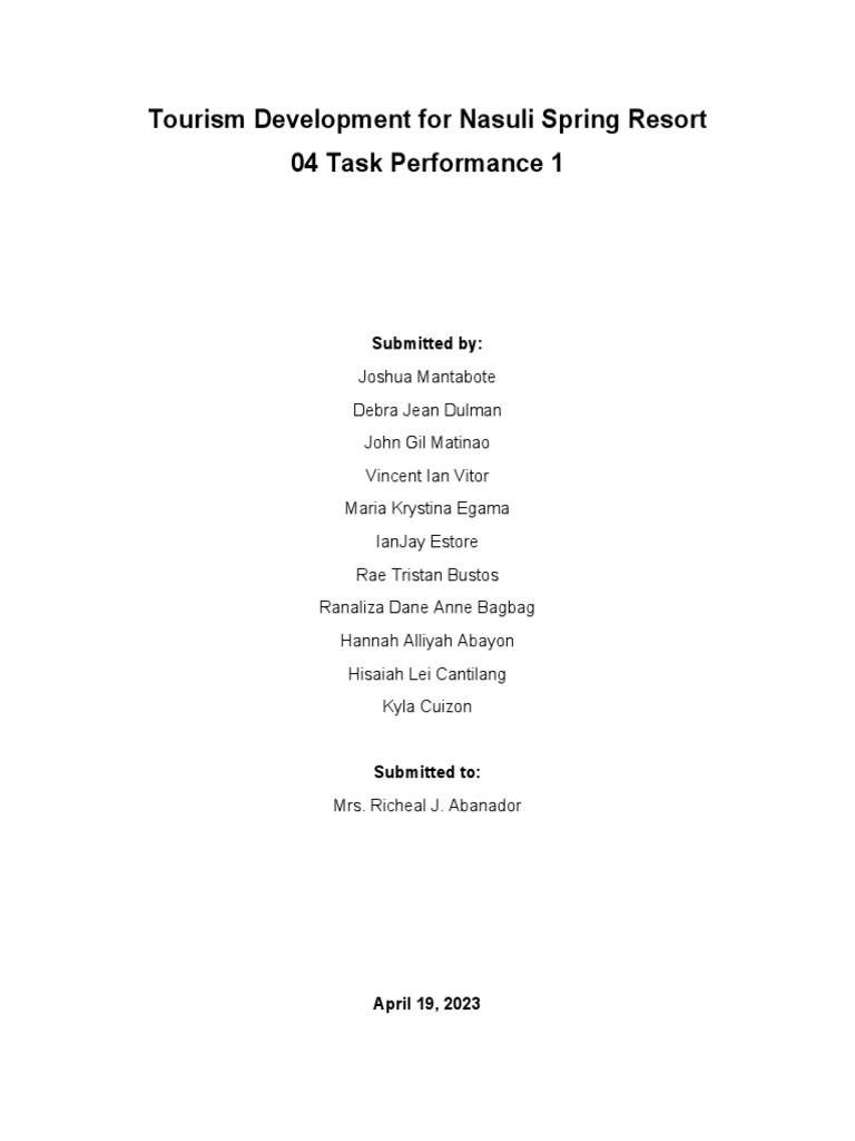 04 Task Performance 1 | Download Free PDF | Landfill | Natural Environment