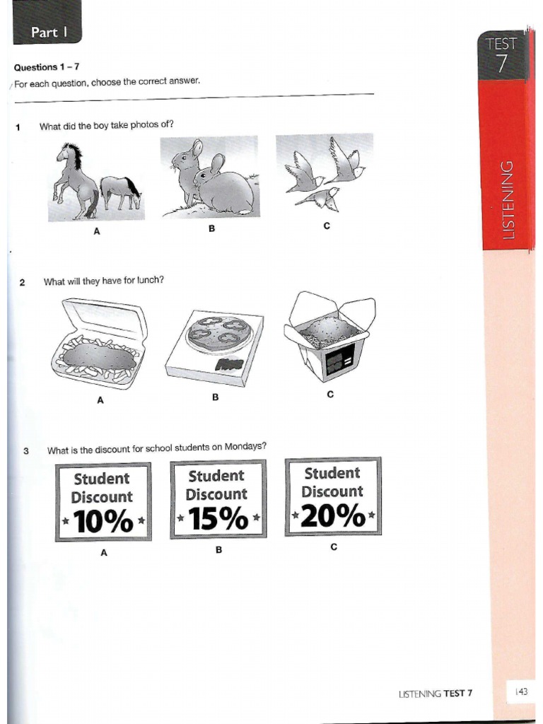 Test 7 Listening B1 Preliminary For Schools Practice Tests Plus Pearson ...