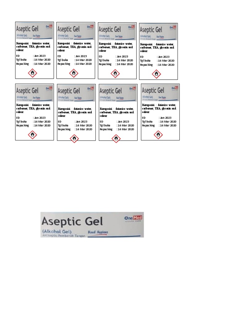 Aseptic Gel | PDF