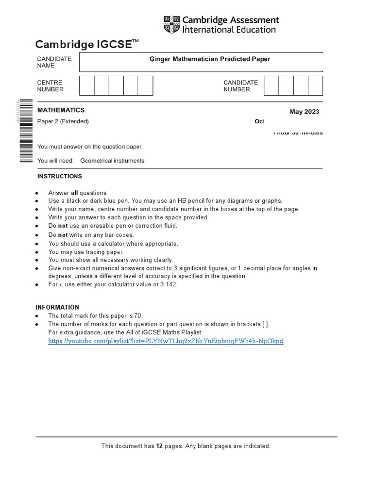 Cambridge IGCSE: Information | PDF | Significant Figures | Circle