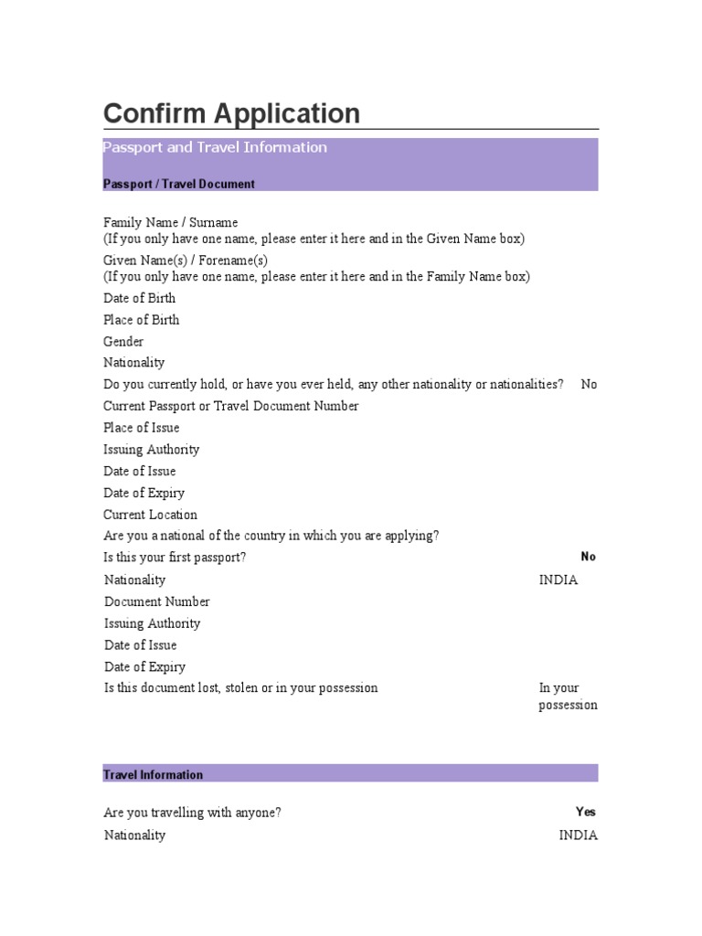 UK Visa Online Appl (Sample) | PDF | Travel Visa | Passport