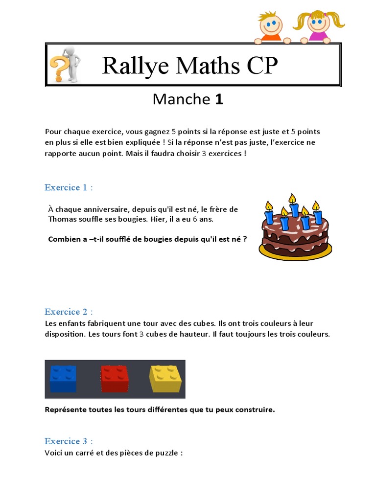 Rallye-Maths CP Manche-1 | PDF