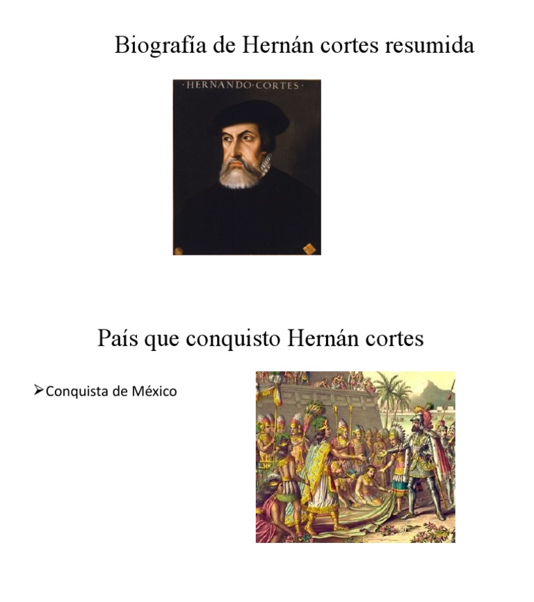 Biografía de Hernán cortes resumida | PDF