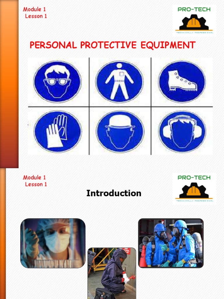 Module 1-Lesson1 | PDF | Personal Protective Equipment | Working Conditions
