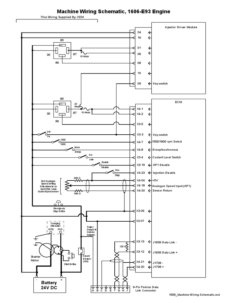 1606 - Machine Wiring Schematic | PDF