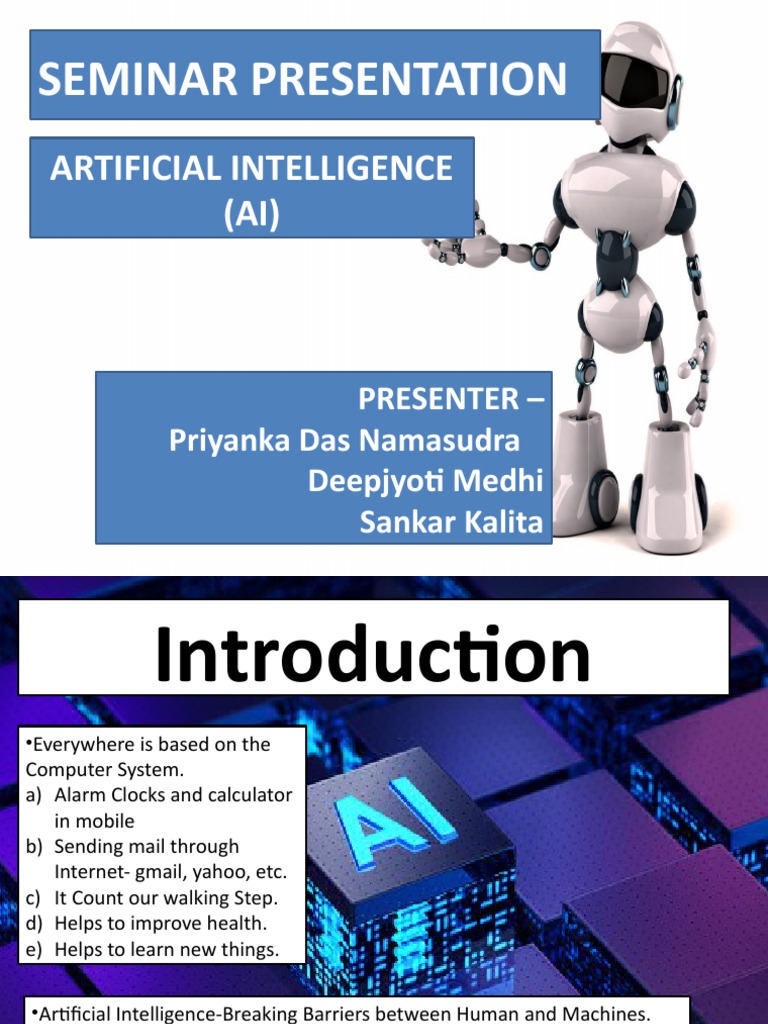 Seminar Presentation: Artificial Intelligence (AI) | PDF | Artificial Intelligence ...