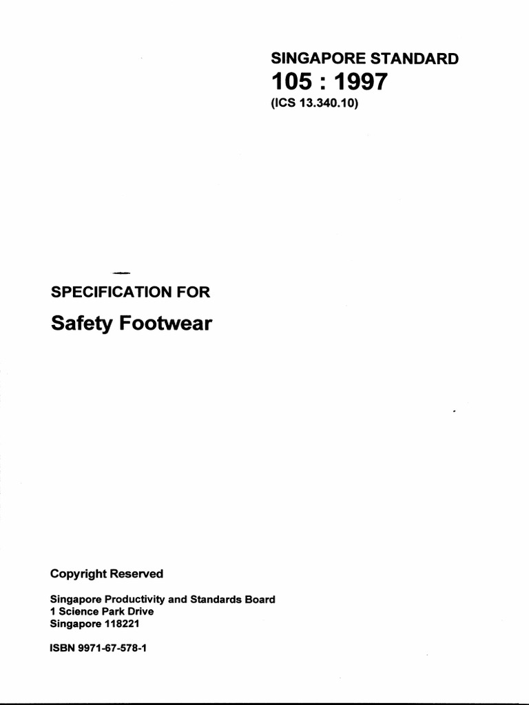 SS 105 - 1997 Safety Footwear | PDF