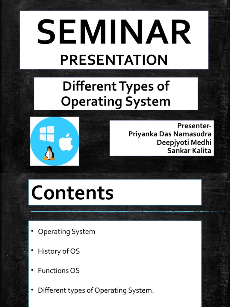 Seminar: Presentation | PDF | Operating System | Computer Network