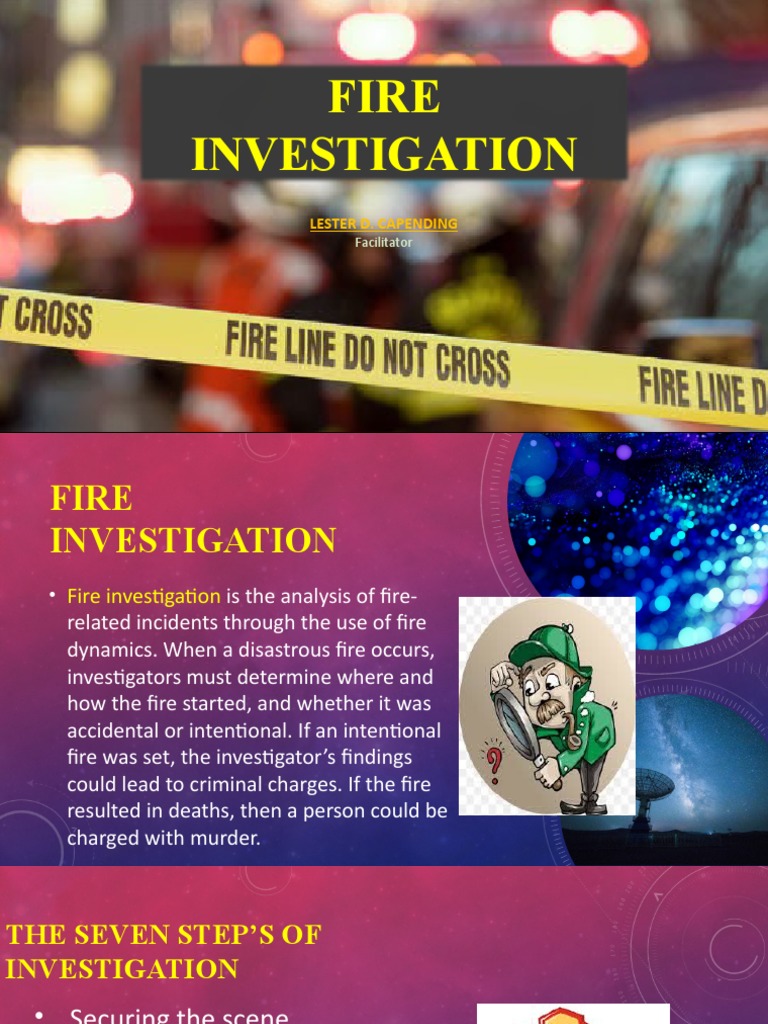 Fire Fighthing Investigation | PDF | Combustion | Fires