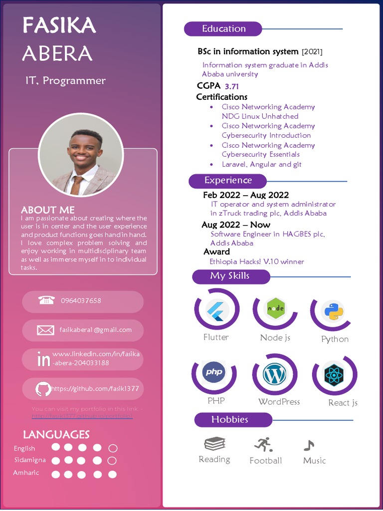 Fasika Abera | PDF | Computers