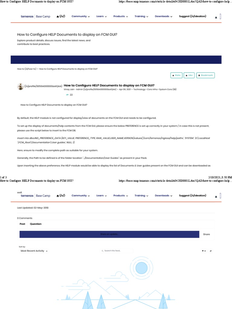 How To Configure HELP Documents To Display On FCM GUI? | PDF | Microsoft Windows | Computer Science